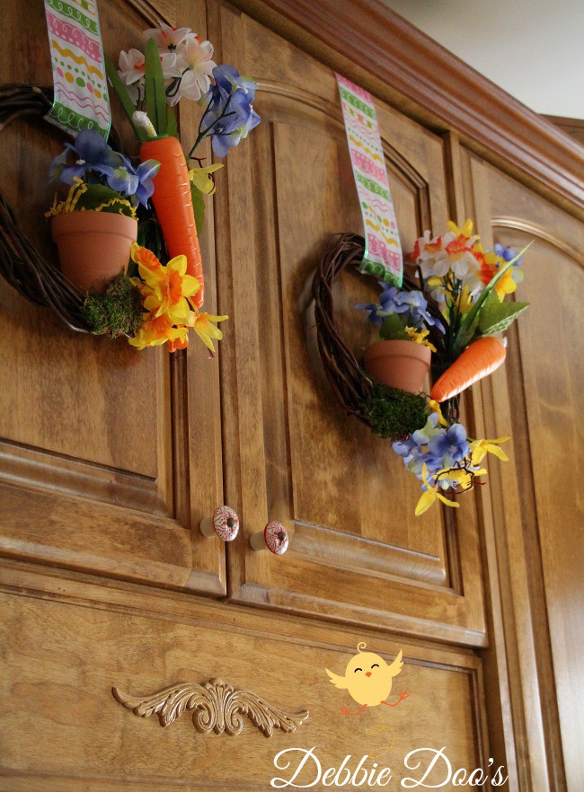 How to make Dollar tree Spring wreaths - Debbiedoos